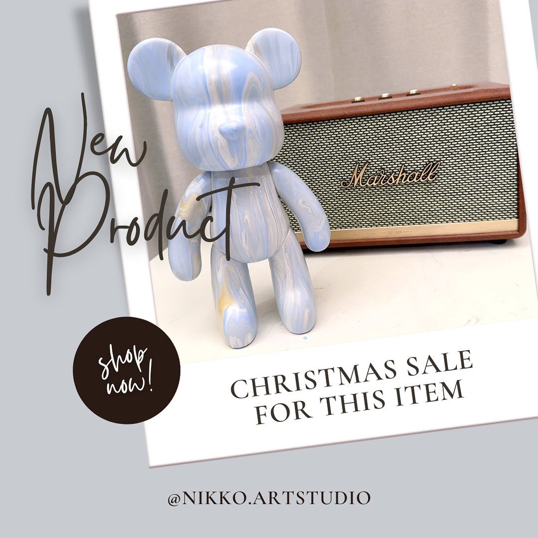 台灣流體熊工作坊/材料包 - NIKKO Art Studio | 酒精墨水及流體藝術課程